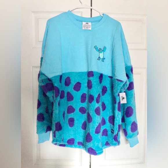 Disney | Sweaters | Disney Spirit Jersey Blue Monsters Inc Furry Sulley ...